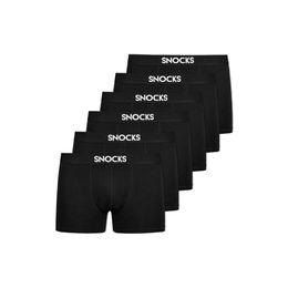SNOCKS Boxershorts 'SNOCKS' mit Logo Herren Gr&ouml;&szlig;e L schwarz / wei&szlig;