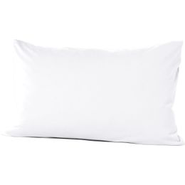 Kissenbezug Primera "Primera Mako-Feinjersey Kissenbezug im Doppelpack", weiß, B:40cm L:60cm, Feinjersey, Obermaterial: 100% Baumwolle, Kissenbezüge, In vielen Uni-Tönen