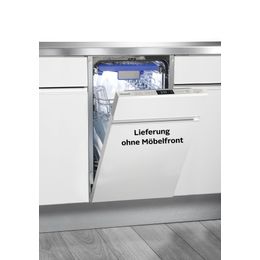 Hanseatic vollintegrierbarer Geschirrspüler "HGVI4582D10J7714GS", Energieeffizienz: D (A-G), silber (silberfarben), B:44,8cm H:81,5cm T:55cm, Geschirrspüler
