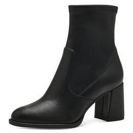 Stiefelette Tamaris, Damen, Gr. 36, schwarz, Lederimitat, unifarben, Schuhe, mit Reißverschluss für den bequemen Einstieg
