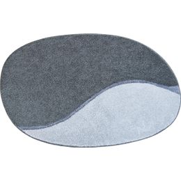 Badematte Grund "Orbis", grau (anthrazit), H:24mm, Polyacryl, Badematten, Badematte, zweifarbiger Badematte