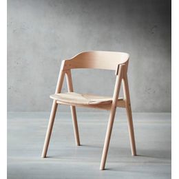 Holzstuhl HAMMEL FURNITURE "Findahl by Hammel Mette", beige (eiche, natur), B:52cm H:75cm T:54cm, Geflecht Wasserhyazinthe, Massivholz, Stühle, Massivholz, mit Flechtsitz, versch. Farbvarianten