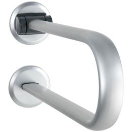 Stützklappgriff Wenko "Secura Premium", silber (silberfarben), B:27 L:53 T:11, Haltegriffe