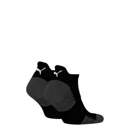 Sneakersocken Puma "Puma UNISEX SPORT CUSHIONED SNEAKER 2P", Damen, Gr. 39-42, schwarz, Materialmix, normal, Socken, Gepolsterte Sohle, niedriger Schnitt