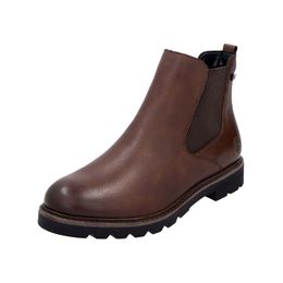 Stiefelette Remonte "Remonte Stiefelette Leder/Textil", Damen, Gr. 37, chestnut, Leder, Textil, Schuhe