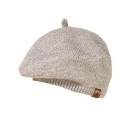 Baskenmütze MaxiMo, Mädchen, Gr. 51/53, buchemeliert, Strick, Materialmix, unifarben, Mützen, wärmend, elastisch, unifarben