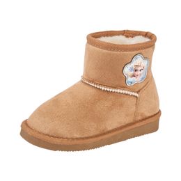 Schlupfboots Disney "FROZEN", Damen, Gr. 24, chetsnut, Textil, Schuhe, Winterschuhe, Winterboots, Snowboots, Schlupfstiefel, gefüttert