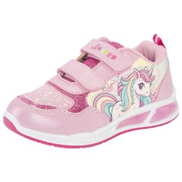 Sneaker Disney "UNICORN", Gr. 24, pink, Synthetik, Schuhe, mit cooler Blinkfunktion