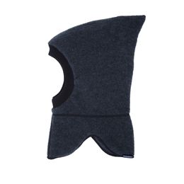 Schlupfmütze MaxiMo, Baby, Gr. 47, blau (navymeliert, meliert), Fleece;Keine chemische Reinigung;nicht bügeln;nicht trocknergeeignet, Baumwolle, meliert, unifarben, Mützen, Wolle, gefüttert, Rippstrickbündchen, mit Zipfel