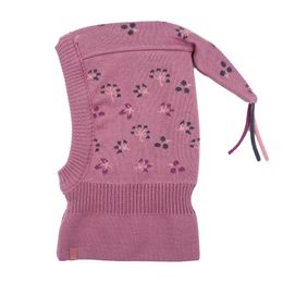 Schlupfmütze MaxiMo, Mädchen, Gr. 53, rosa (foxglove), Strick;nicht bleiche;nicht trocknergeeignet;nicht heiß bügeln - Vorsicht beim Bügeln mit Dampf (110C), Baumwolle, gemustert, Mützen, Baumwolle, gestrickt, gefüttert, gemustert
