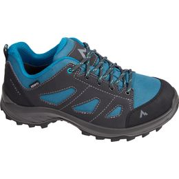 Wanderstiefel McKINLEY "DA.-WANDER-SCHUH DISCOVER IV AQX W", Gr. 36, anthrazit, blau aqua, Synthetik, Schuhe, schützt vor Nässe