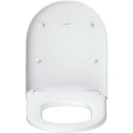 Duravit Univavo WC-Sitz D-shaped 0023490000 Absenkautomatik, abnehmbar, Scharniere Edelstahl, Weiß