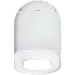 Duravit Univavo WC-Sitz D-shaped 0023590000 Absenkautomatik, abnehmbar, Scharniere Edelstahl, Weiß