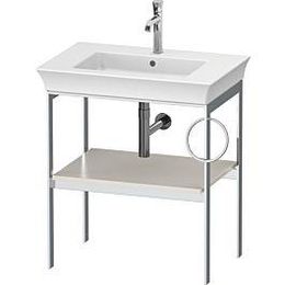 Duravit White Tulip Waschtisch-Konsole WT4543R3939 68,4 x 45 cm, Nordic Weiß Seidenmatt, bodenstehend, Metall, 1 Handtuchhalter rechts