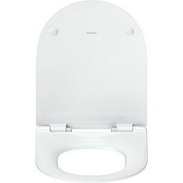 Duravit Univavo WC-Sitz D-shaped 0023390000 Absenkautomatik. abnehmbar, Scharniere Edelstahl, Weiß