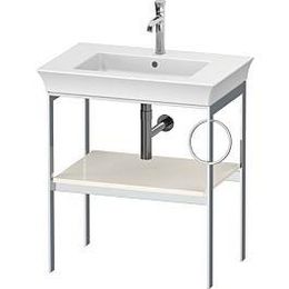 Duravit White Tulip Waschtisch-Konsole WT4543RH4H4 68,4 x 45 cm, Nordic Weiß Hochglanz, bodenstehend, Metall, 1 Handtuchhalter rechts