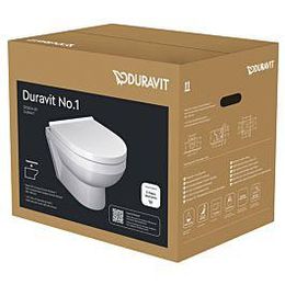 Duravit No. 1 Wand-WC-Set 45750900A1 rimless, mit Wand-WC, WC-Sitz