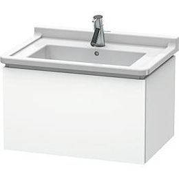 Duravit L-Cube Waschtisch-Unterschrank LC616401818 67 x 46,9 cm, weiß matt, 1 Auszug, wandhängend