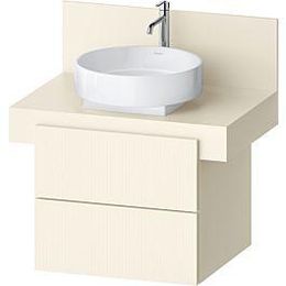Duravit Balcoon Waschtisch-Unterschrank BA50120JDID0000 wandhängend, 60 x 57 x 53,4 cm, Elfenbein strukturiert, 2 Schubkästen