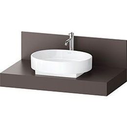 Duravit Balcoon Konsole BA90570IGIG0000 100 x 55 x 37 cm, 1 Ausschnitt, Becken Mitte, Schieferbraun matt