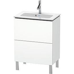 Duravit L-Cube Waschtisch-Unterschrank LC667301818 62 x 39,1 cm, weiß matt, 2 Auszüge, stehend