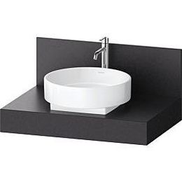 Duravit Balcoon Konsole BA90630IAIA0000 80 x 55 x 37 cm, 1 Ausschnitt, Becken Mitte, Lava Struktur, Mineralverbundstoff