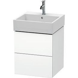 Duravit L-Cube Waschtisch-Unterschrank LC627401818 48,4 x 45,9 cm, weiß matt, 2 Schubkästen, wandhängend