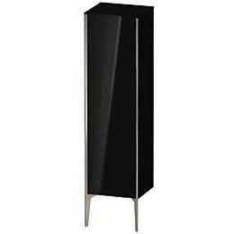 Duravit XViu Halbhochschrank XV1325RB140 40x36x133cm, champagner matt, Tür rechts, schwarz hochglanz