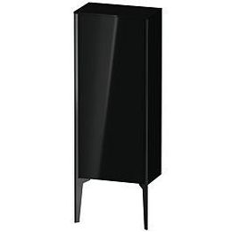 Duravit XViu Halbhochschrank XV1305RB240 40x24x89cm, schwarz matt, Tür rechts, schwarz hochglanz