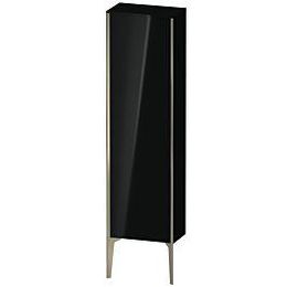Duravit XViu Halbhochschrank XV1315LB140 40x24x133cm, champagner matt, Tür links, schwarz hochglanz