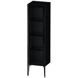 Duravit XViu Halbhochschrank XV1367RB240 40x36x133cm, Glastür, schwarz matt, Tür rechts, schwarz hochglanz