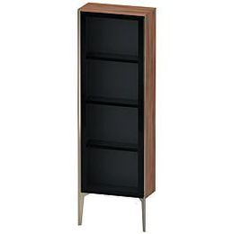 Duravit XViu Halbhochschrank XV1366LB179 50x24x133cm, Glastür, champagner matt, Tür links, nussbaum natur