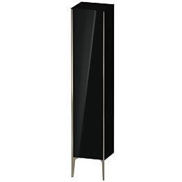Duravit XViu Hochschrank XV1335LB140 40x36x177cm, champagner matt, Tür links, schwarz hochglanz