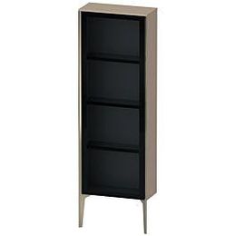 Duravit XViu Halbhochschrank XV1366LB175 50x24x133cm, Glastür, champagner matt, Tür links, leinen