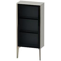 Duravit XViu Halbhochschrank XV1361LB107 50x24x89cm, Glastür, champagner matt, Tür links, betongrau matt