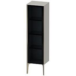 Duravit XViu Halbhochschrank XV1367LB107 40x36x133cm, Glastür, champagner matt, Tür links, betongrau matt