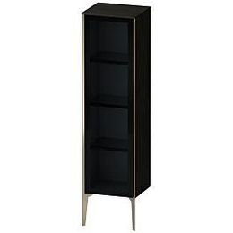 Duravit XViu Halbhochschrank XV1367RB116 40x36x133cm, Glastür, champagner matt, Tür rechts, Eiche schwarz