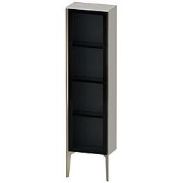Duravit XViu Halbhochschrank XV1365LB107 40x24x133cm, Glastür, champagner matt, Tür links, betongrau matt