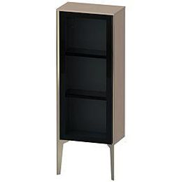 Duravit XViu Halbhochschrank XV1360LB175 40x24x89cm, Glastür, champagner matt, Tür links, leinen