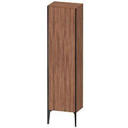 Duravit XViu Hochschrank XV1336RB279 50x36x177cm, schwarz matt, Tür rechts, nussbaum natur