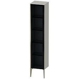 Duravit XViu Hochschrank XV1375LB107 40x36x177cm, Glastür, champagner matt, Tür links, betongrau matt