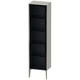 Duravit XViu Hochschrank XV1376LB107 50x36x177cm, Glastür, champagner matt, Tür links, betongrau matt