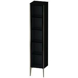 Duravit XViu Hochschrank XV1375LB140 40x36x177cm, Glastür, champagner matt, Tür links, schwarz hochglanz