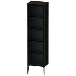 Duravit XViu Hochschrank XV1376RB216 50x36x177cm, Glastür, schwarz matt, Tür rechts, Eiche schwarz