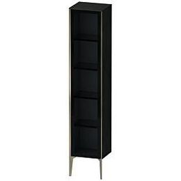 Duravit XViu Hochschrank XV1375RB116 40x36x177cm, Glastür, champagner matt, Tür rechts, Eiche schwarz