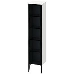 Duravit XViu Hochschrank XV1375LB216 40x36x177cm, Glastür, schwarz matt, Tür links, Eiche schwarz