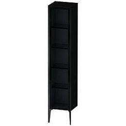 Duravit XViu Hochschrank XV1375RB240 40x36x177cm, Glastür, schwarz matt, Tür rechts, schwarz hochglanz