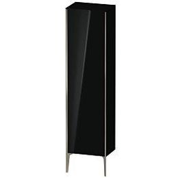 Duravit XViu Hochschrank XV1336RB140 50x36x177cm, champagner matt, Tür rechts, schwarz hochglanz