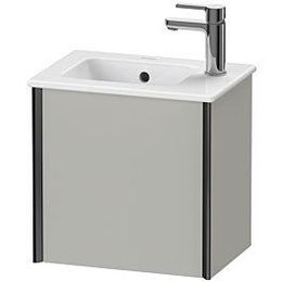 Duravit XViu Waschtisch-Unterschrank XV4024LB207 41x29x40cm, wandhängend, schwarz matt, Anschlag links, betongrau matt