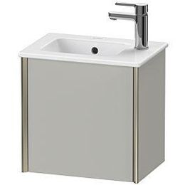 Duravit XViu Waschtisch-Unterschrank XV4024LB107 41x29x40cm, wandhängend, champagner matt, Anschlag links, betongrau matt